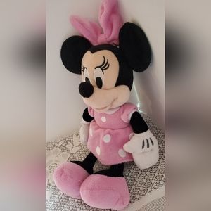 Disney | Toys | Disney Minnie Mouse Pink Dress 1 Plush Lovey Doll ...